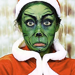 MEICOLY Green Eyeshadow Stick,Metallic Shimmer Crayon Green Eye Shadow Eye Makeup for Halloween,Waterproof & Long Lasting Shiny Bright Rotating Glitter Eyeshadow Sticks,2 Pcs