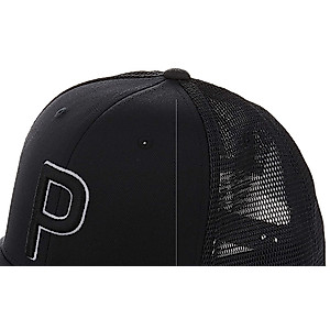 Puma Golf 2020 Men's Trucker P Hat (Men's, Puma Black,One Size)