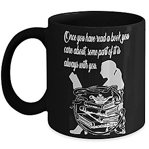 Book Lover Mug (Black) Once You Have Read A Book..., With Image Bookworm Gift, Novelty Gifts, Ceramic Coffee Cup By Vitazi Kitchenware (11 Ounces)