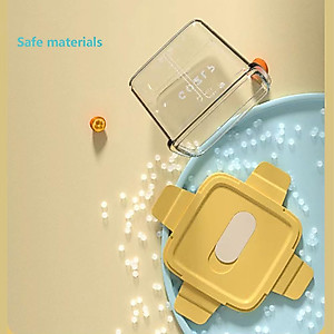 S.ROKE TTAN 6 Pack Glass Food Containers with Lids, 5 oz Food Jars Small Food Storage Containers for Snacks, Dips, and Meal Prep, Airtight, Leakproof Microwave & Dishwasher Safe