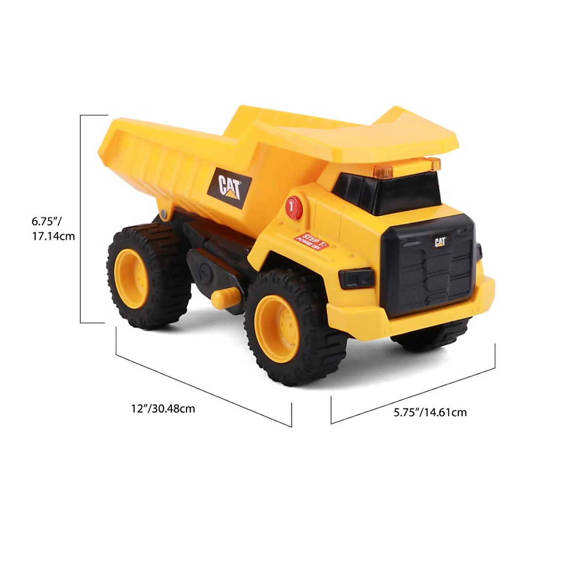 CAT Construction Toys, Power Haulers Dump Truck, Realistic Lights and Sounds, Motion Drive Technology, Working Features, & Realistic Construction Experience.