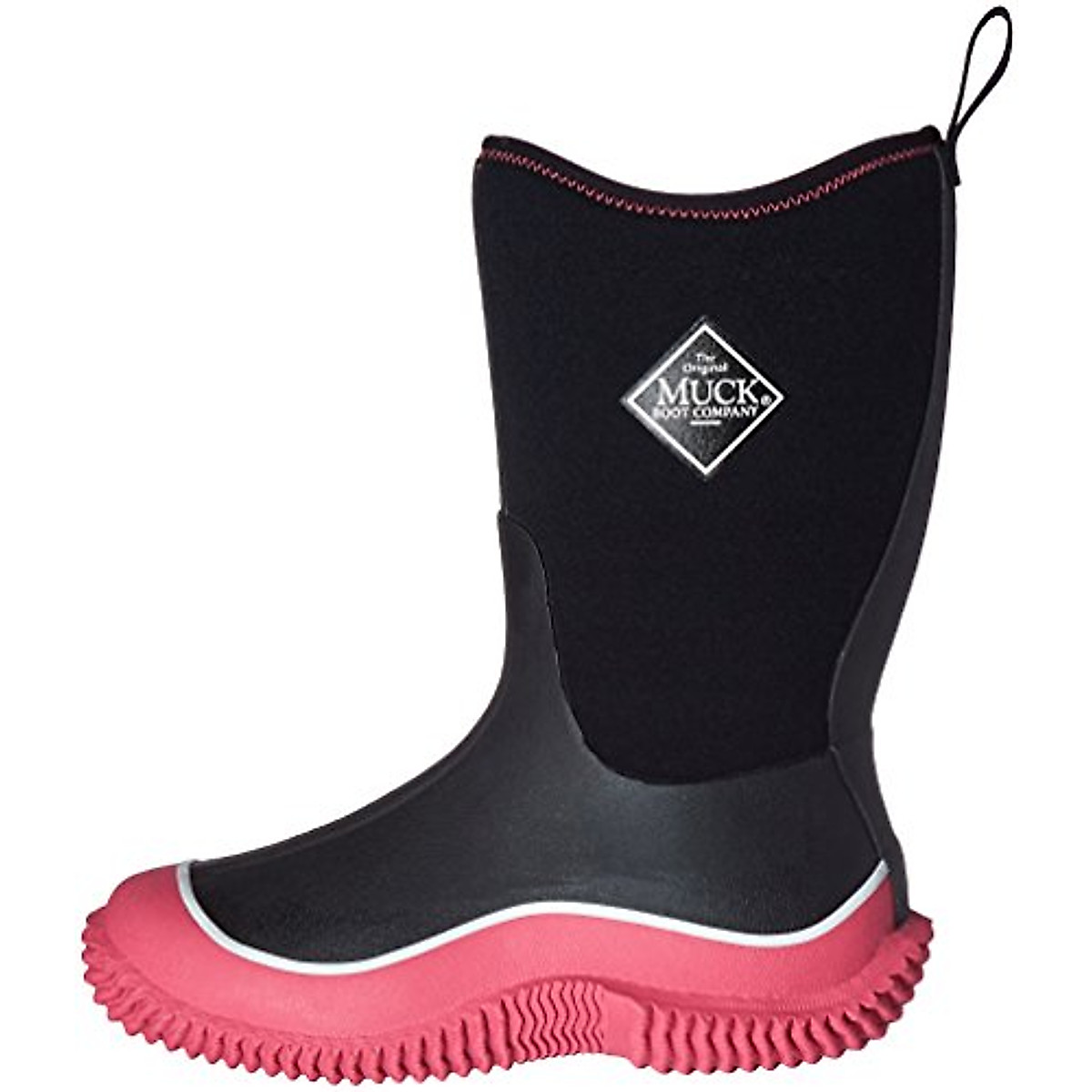 Muck Boots Hale Multi-Season Kids' Rubber Boot,Pink/Black,7 M US Big Kid