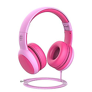 gorsun Kids Headphones with Limited Volume, Toddler Headphones for Boys and Girls, Children's Headphone Over Ear, Wired Headset Earphones for Children