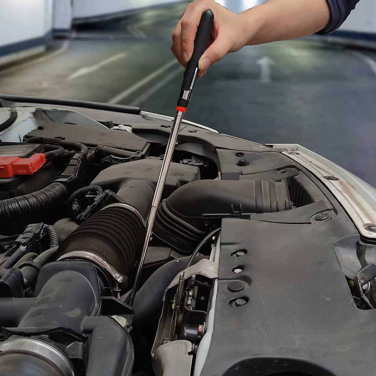 Stocking Stuffers Gifts for Men,Unique Cool Gadgets Tools for Men, Dad,Boyfriend, Husband -Telescoping Magnetic Pick Up Tool Extendable 31" 20 lb -Telescopic Magnet Stick for Mechanic Automotive