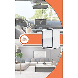 Mini Fridge for Bedrooms 8L, Quite Mode, Small Skincare Portable Beauty Fridge with LED Makeup Mirror, for Cosmetic, Office or Car,White,210×280×310mm