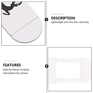 Mobestech 6 Pcs Camera Cover Laptops Webcam Cover Slider Webcam Cover Slide for Computer Webcam Cover Slide for Tablet Webcam Cover Slide for Desktop Gp02 Slideshow Flat
