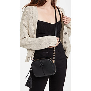 Tory Burch Women's Mcgraw Camera Bag, Black, One Size