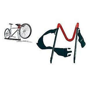 Universal Bike Wheel Attachment Rack To Transport Bicycle Tire Up To 26 Inches On Frame While Mounted On Fork Mount Car Roof Rack. Save Storage Space In Trunk Or Back Seat, Avoid Damaged Cycling Tires