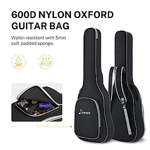 Donner Electric Guitar Cable 10 ft & 39 Inch Left Handed Electric Guitar with Bag, Strap, Cable,DTC-100SL