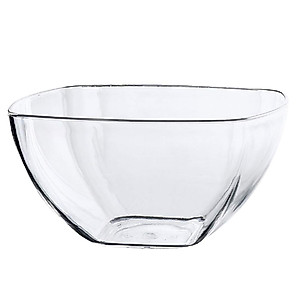 Cabilock Salad Serving Bowl Clear Acrylic Salad Bowl Platter Fruit Holder Mixing Bowl Food Storage Bowl for Dessert Cereal