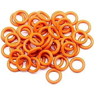 TITISKIN 1/4" Pressure Washer Quick Coulper QD Colored O-Rings 50 Pack (red)