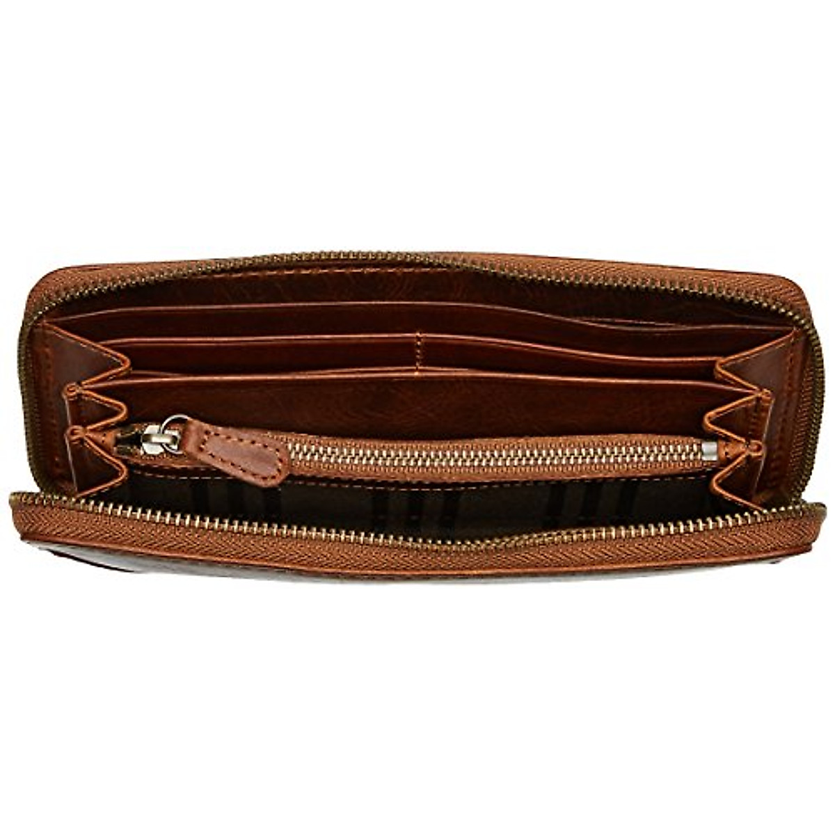 Frye womens Melissa Zip Wallet, Cognac, One Size US