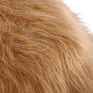 GIA Kids Ottoman with Storage, Foot Stand and Wooden Legs, MacGregor Highland Cow, Brown