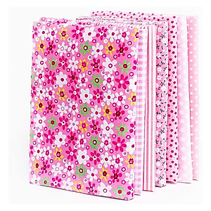 7Pcs Assorted Fat Quarter Bundle Quilt Quilting Cotton Fabric Sewing DIY Set ()