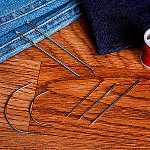 SINGER 01025 Heavy Duty Household Hand Needles, 1 Canvas, 1 Carpet, 1 Leather, 1 Sacks, 1 Sail, 2 Upholstery