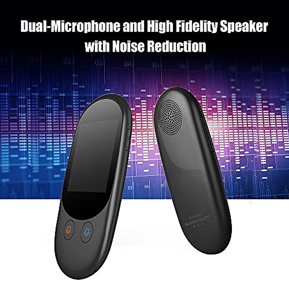VIBY Smart Voice Translator Device 40 Languages 2.4 Inch Touchscreen Rechargeable F1A with Camera (Color : D)