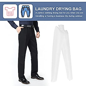 Zerodeko Portable Clothes Dryer Bag Mini Dryer Machine Fast Drying Bag Reusable Mini Folding Drying Bag for Home Travel Dorms Offices (Pants)