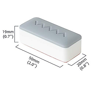 YiePhiot 4 piece Toilet Seat Bumper with Strong Adhesive, Gray Bottom Universal Replacement Seat Bumper Kit for Home, Hotels, Hospitals, School