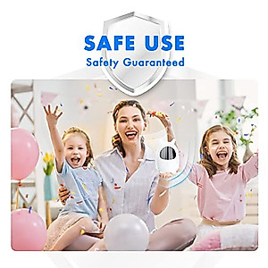 Icnice Electric Balloon Pump, Portable Dual Nozzle Balloon Pump Electric, Helium Balloon Pump for Party Decoration [110V-120V, 600W, White]