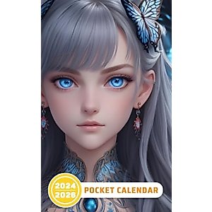 Pocket Calendar 2024 - 2026 With Moon Phase: Three-Year Monthly Planner for Purse , 36 Months from January 2024 to December 2026 | Noah's Ark