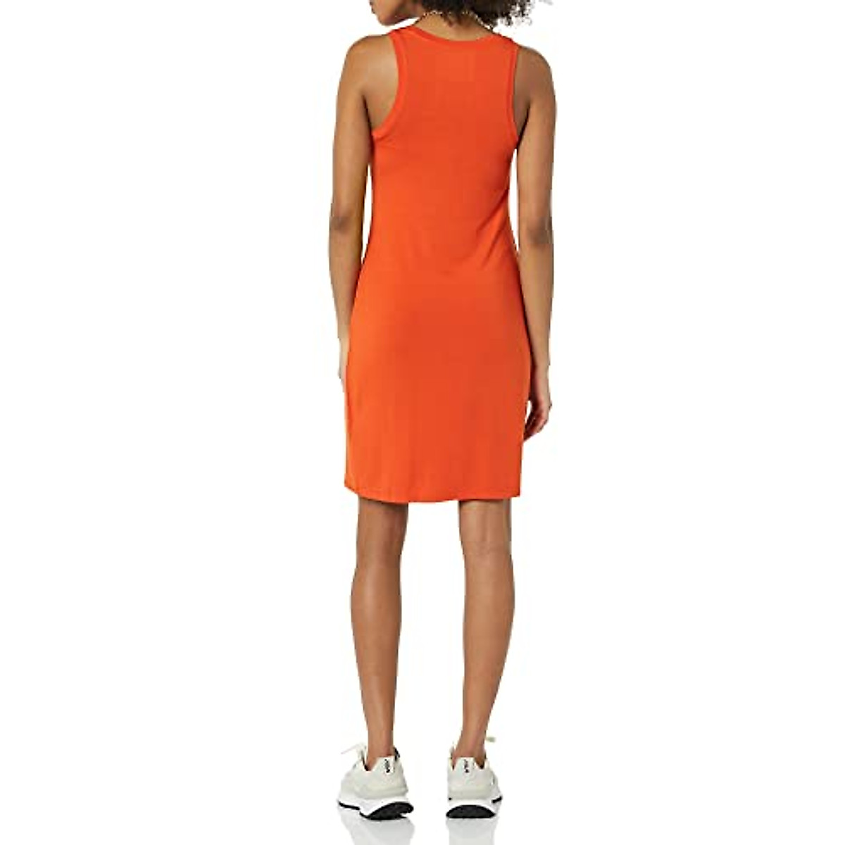 Amazon Essentials Women's Lightweight Jersey Slim-Fit Tank Mini Dress (Previously Daily Ritual), Rust Orange, Medium