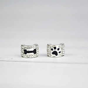 HEYGOO 2 Pack Dog Cat Stethoscope Charms, Stethoscope Id Name Tag