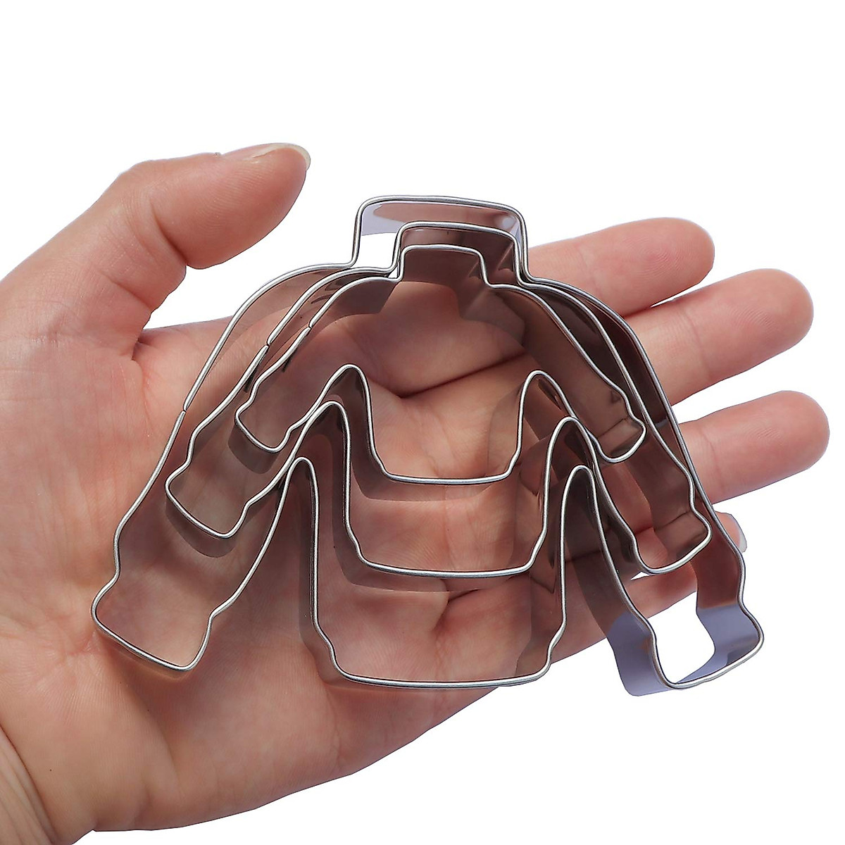 3 Piece Ugly Sweater Cookie Cutter Set - 4 1/5", 3 1/2", 2 1/2" - Christmas Winter Sweater Cookie Cutters