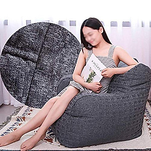 UXZDX Lazy Sofa,Beanbag Cover Stuffed Animal Storage or Memory Foam Soft Premium Corduroy Covers,65cmx70cmx65cm