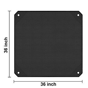 Air Conditioner Cover for Outside Units, Black Snow-Resist Winter Waterproof Outdoor AC Defender, AC Condenser Shade for Outside Unit, Heavy Duty Top Central Air Conditioner Cover (black-36*36in)