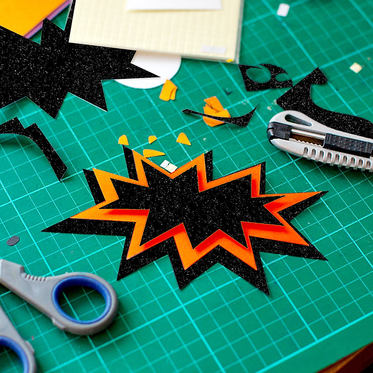 Silver Glitter Cardstock - 25 Sheets A4 Silver CardStock for Cricut, Silver Glitter Paper for DIY Projects, Scrapbooking, Invitations - 250 GSM Card Stock Easy to Cut and DIY