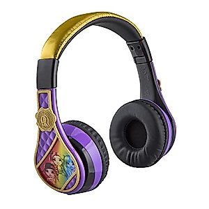 eKids Rainbow High Kids Bluetooth Headphones, Wireless Headphones with Microphone Includes Aux Cord, Volume Reduced Kids Foldable Headphones for School, Home, or Travel