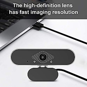 Zyyini Bindpo Computer Camera,USB Computer Camera Online Class Automatic Focusing 1080P HD Camera,Microphone Pickup for Online LearningConferenceVideo Call, Plug&Play