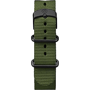 Timex Men's TW4B15500 Expedition Scout 40mm Green/Black/Cream Nylon Slip-Thru Strap Watch