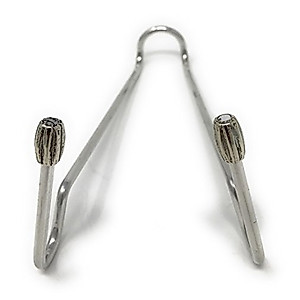 Wine Bottle Stand Or Holder For Display, Aluminum With Beads (Set Of 2)