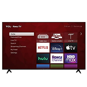 TCL 75" Class 5-Series 4K UHD QLED Dolby Vision & Atmos, VRR, AMD FreeSync, Smart Roku TV - 75S555 (2022 Model),Black