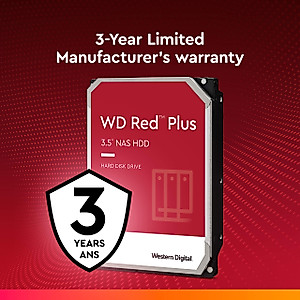 WD Red 8TB NAS Internal Hard Drive - 5400 RPM Class, SATA 6 Gb/s, 256 MB Cache, CMR, 3.5" - WD80EFAX