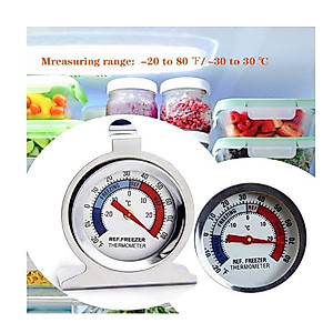 Refrigerator Freezer Large Dial Thermometer Aulufft 6 Pack Classic Series Fridge Freezer Alarm Thermometer Internal Temperature Gauge for Kitchen Refrigerator