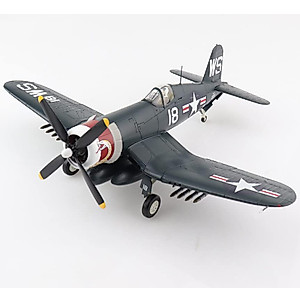 Vought F4U-4 Corsair Fighter Aircraft VMF-323 Death Rattlers USS Sicily (June 1951) "Air Power Series 1/72 Diecast Model by Hobby Master HA8223