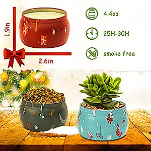 Christmas Scented Candles Gifts for Women - Soy Candles for Home Scented Aromatherapy Candle,120H Burning,Ideal for Meditation Yoga Bath SPA Relaxation（4PCS）