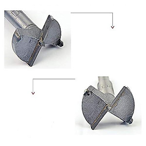 Forstner Drill Bit Set 16pcs 15-35mm Punching Bit Wood Slabs Flat Wing Drilling Hole Hinge Cemented Carbide Drilling Counterbore Flat Bit Drill Set Woodworking Hole Saw Wood Cutter Tool (16pcs)