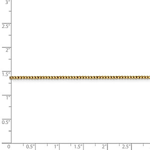 Diamond2Deal 14k Yellow Gold 1.5mm Hollow Round Box Chain Necklace 16"