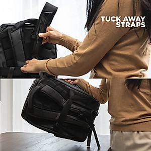 NOMATIC Travel Pack - 14L Water Resistant Laptop Bag - TSA-Ready Expandable Black Backpack