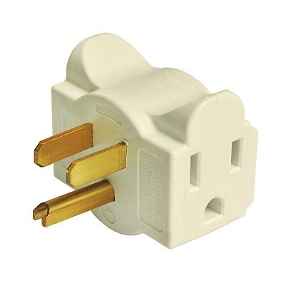 HUG-A-PLUG DUAL OUTLET WALL ADAPTER, 6PK, IVORY