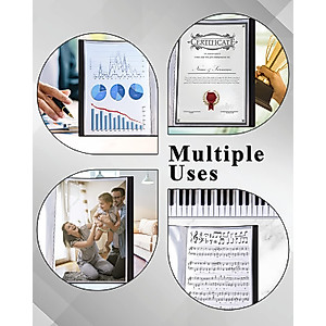 Art Portfolio 4 Packs Portfolio Folder with Plastic Sleeves Presentation Book with Sheet Protectors 11"x17" 30 Pockets 60 Pages Capacity