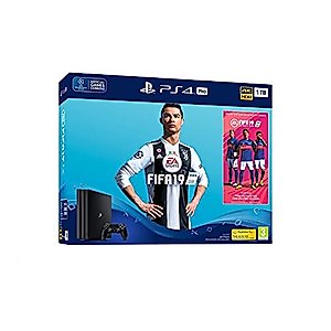 Sony PlayStation 4 Pro (1TB) Console with FIFA 19 Ultimate Team Icons and Rare Player Pack Bundle