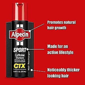 Alpecin Caffeine Shampoo CTX Sport - Energy Formula For Athletes 1 BOTTLE