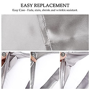 Satin Pillowcase, DIGHEIGG Silk Pillowcase for Hair and Skin, Pillow Cases for Sleeping Set of 2 with Envelope Closure (Dark Grey, 20 ×30 inches)