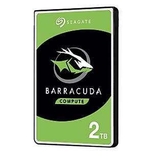 Seagate BarraCuda 2TB Internal Hard Drive HDD – 2.5 Inch SATA 6 Gb/s 5400 RPM 128MB Cache for PC Laptop (ST2000LM015)