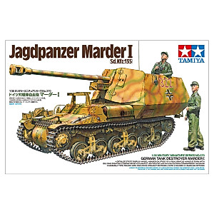 Tamiya 35370-000 1:35 German Sd.Kfz.135 Marten I Hunting Tank, Highly Model, Plastic Kit for Assembly, Detailed Replica, Unpainted, Brown