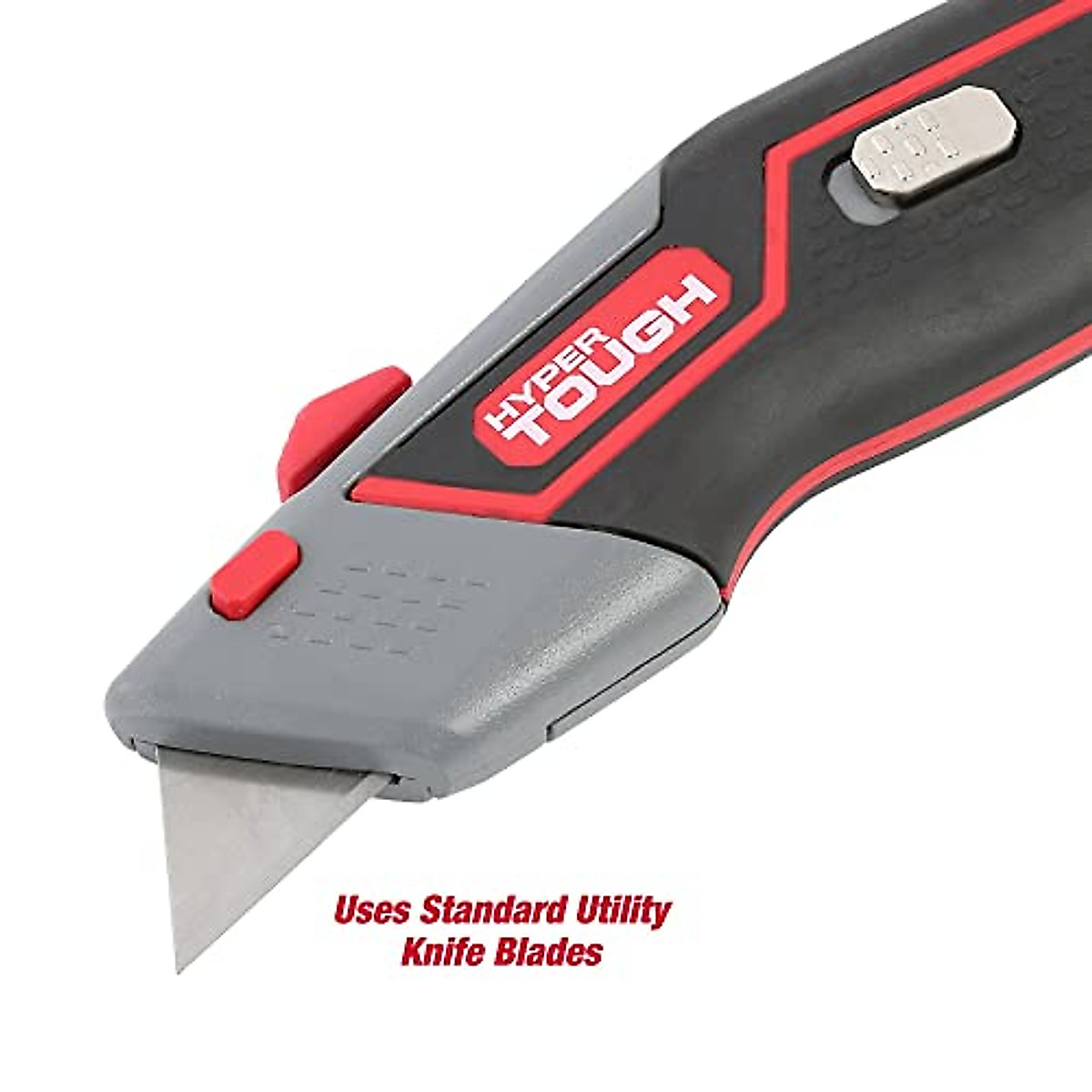 Hyper Tough AUTO-LOADING RETRACTABLE UTILITY KNIFE + 3-BLADES || QUICK-CHANGE BLADE REPLACEMENT
